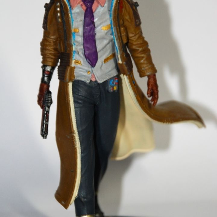 3D Print of Cyberpunk Neo-Noire Detective - Vincent "Midnight" Falcone ...