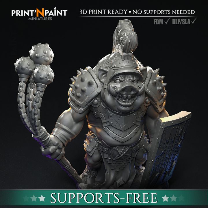 3D Printable Boarman Gladiator - Support Free by Leonardo Escovar