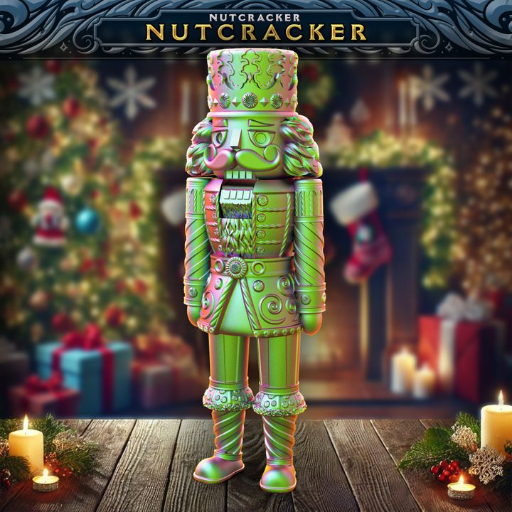 3D Printable Dandy Candy Nutcracker - SUPPORT FREE! by FatesEnd