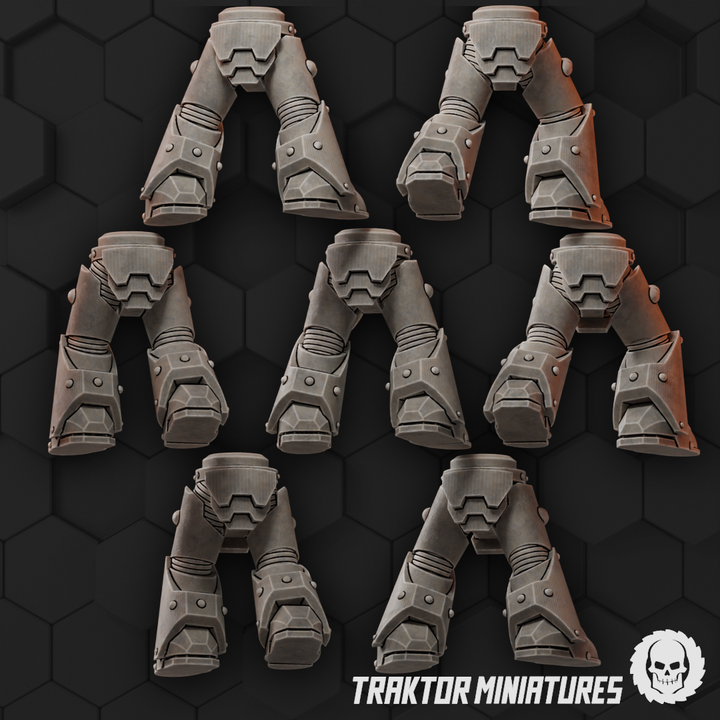3D Printable Mk Hex Plague Tyrant Legs by Traktor Miniatures