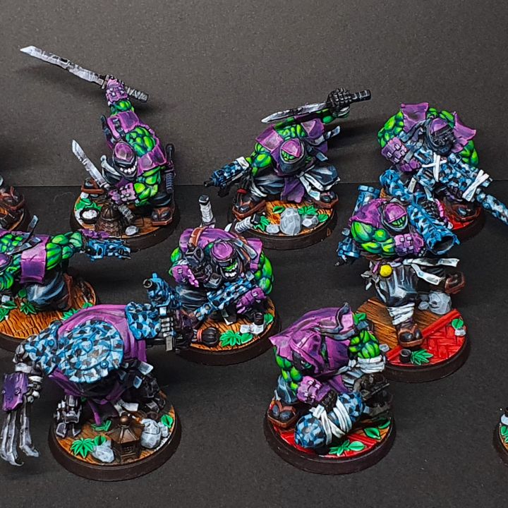 3D Print of Orc Ninja Team by cedrictvalkyria