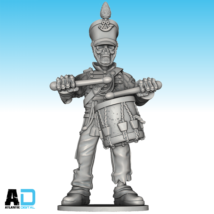 3D Printable Skeletal Black Brunswickers by Wargames Atlantic