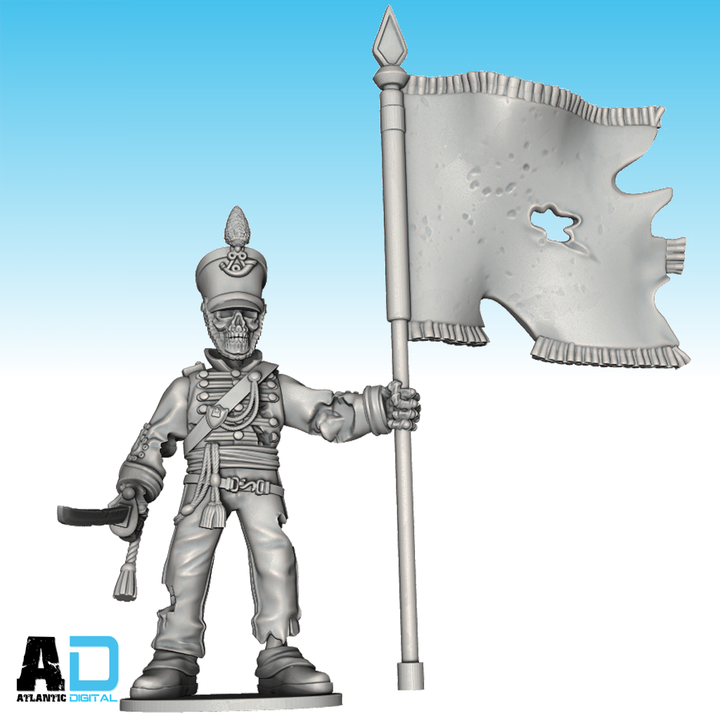 3D Printable Skeletal Black Brunswickers by Wargames Atlantic