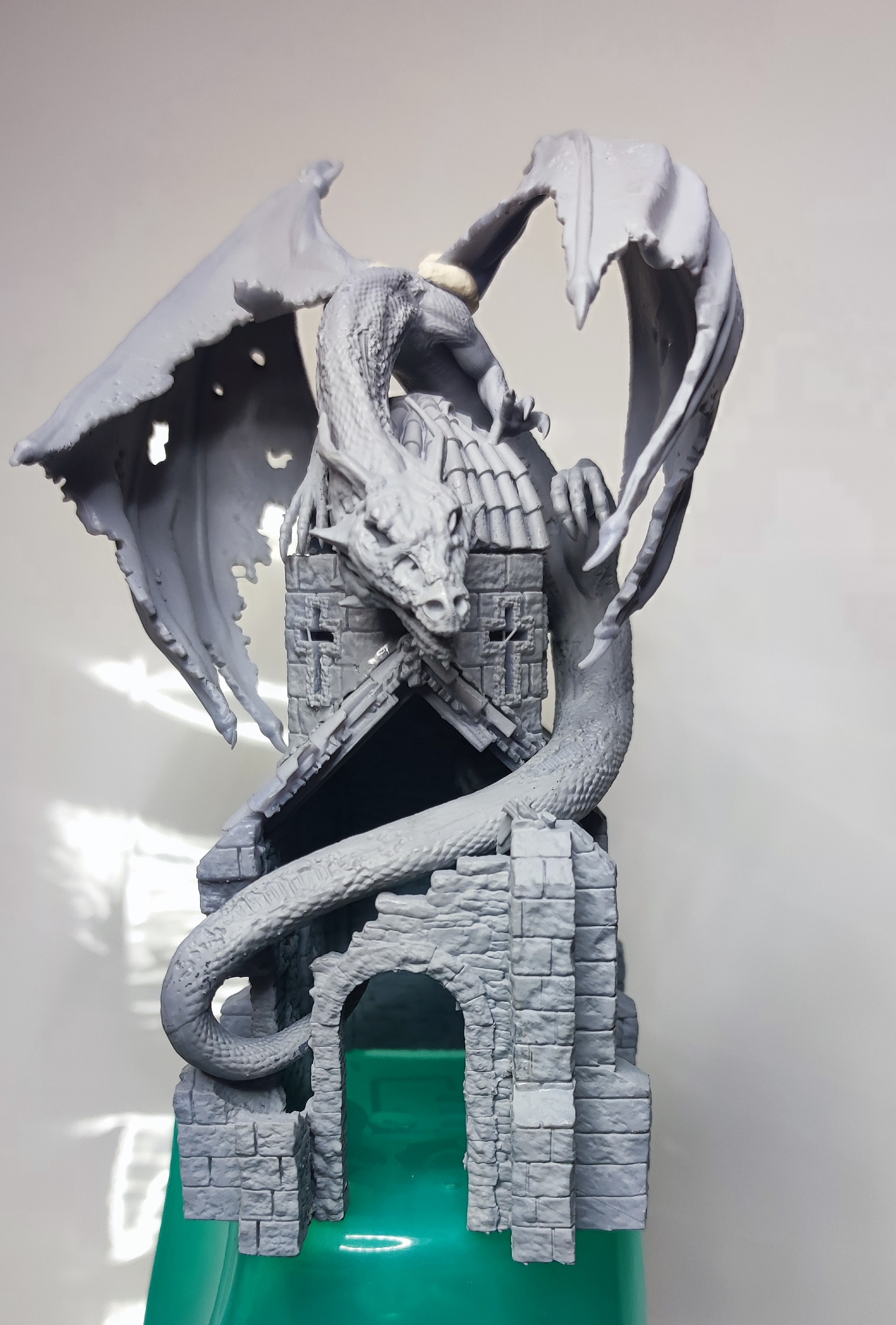 3D Printable Harbinger on Undead Dragon by Reconquer Designs Fantasy
