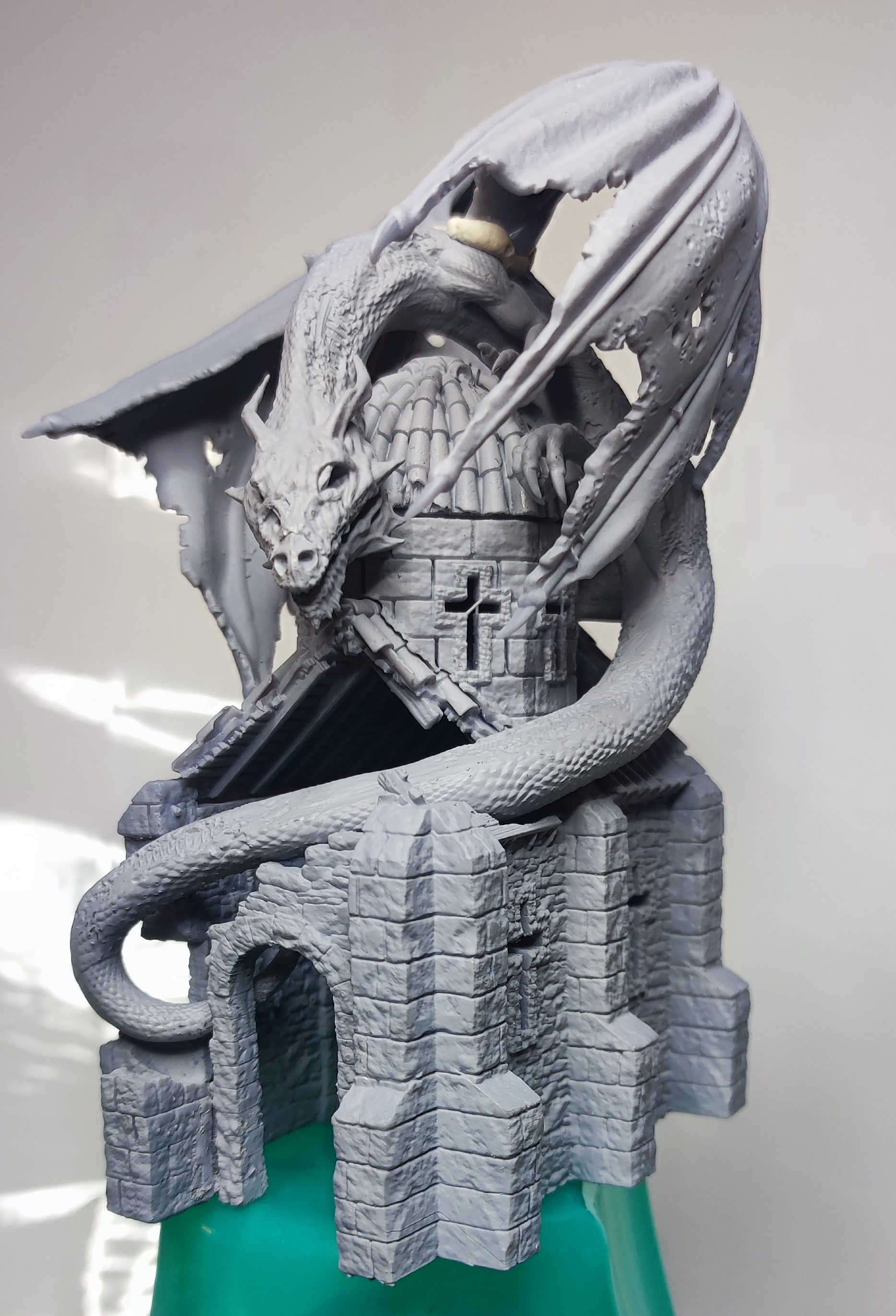 3D Printable Harbinger on Undead Dragon by Reconquer Designs Fantasy