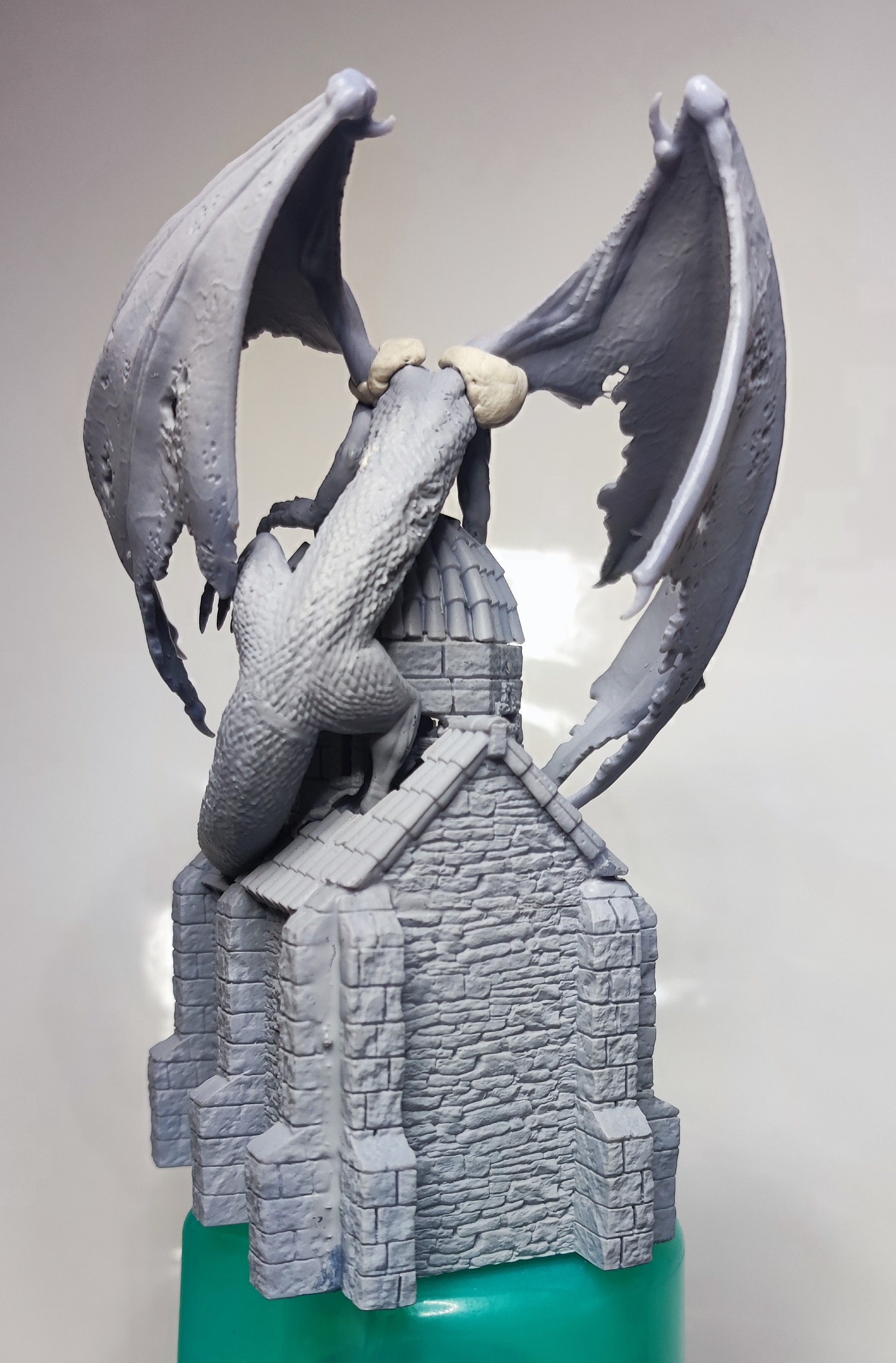 3D Printable Harbinger on Undead Dragon by Reconquer Designs Fantasy