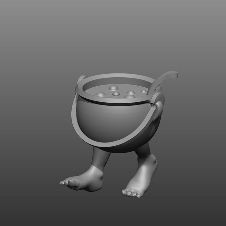 3D Printable Walking Cauldron by Wilson Hoang