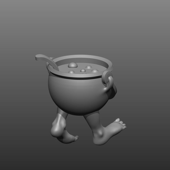 3D Printable Walking Cauldron by Wilson Hoang