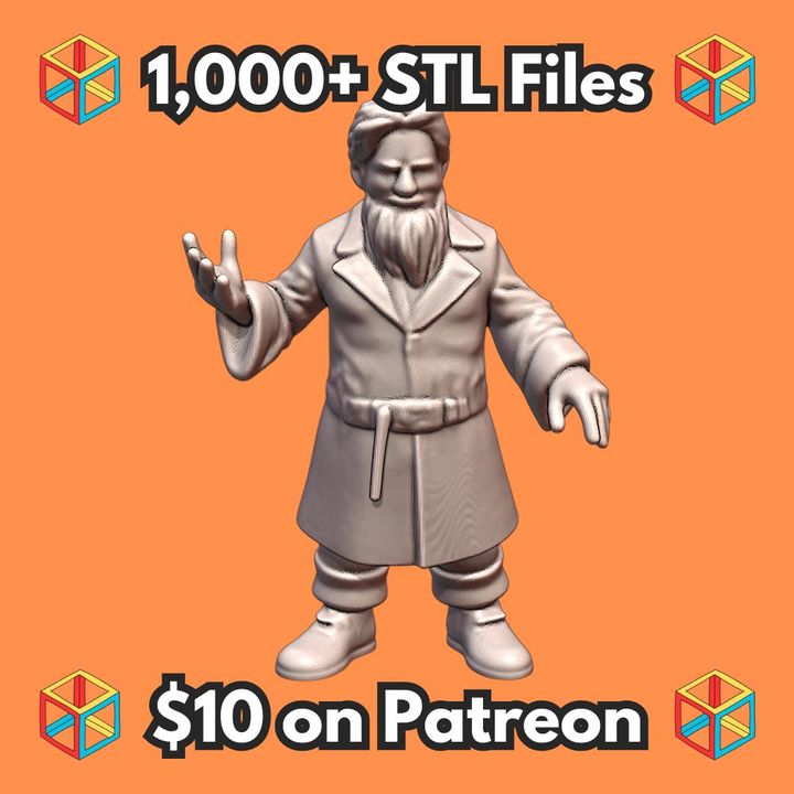 3D Printable 28mm DND Wily Warmhearted Boisterous Merchant Fantasy ...