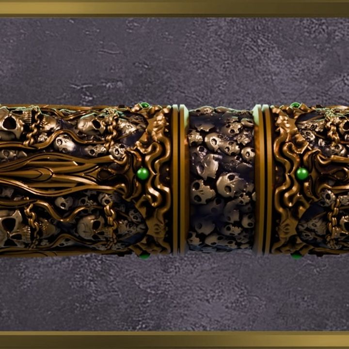 3D Printable Epic Playmat tubes: Catacombs Theme by Mojibake Collectibles