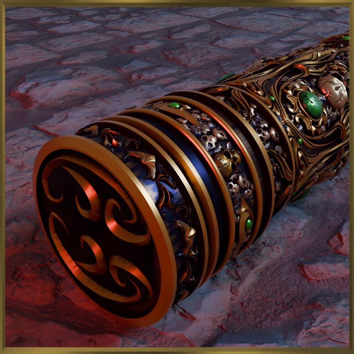 3D Printable Epic Playmat tubes: Catacombs Theme by Mojibake Collectibles