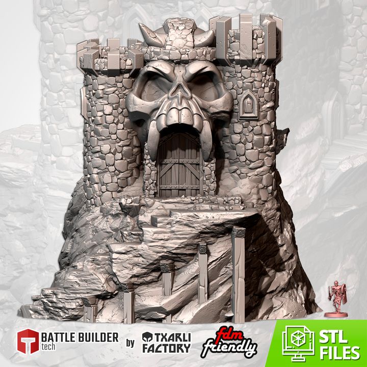 3D Printable THE SKULL CASTLE by Txarli Factory