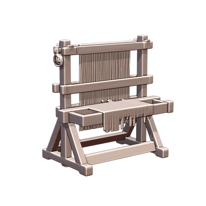 Download 28mm DND Textile Workshop Crafting Loom Terrain Prop MineeForm ...