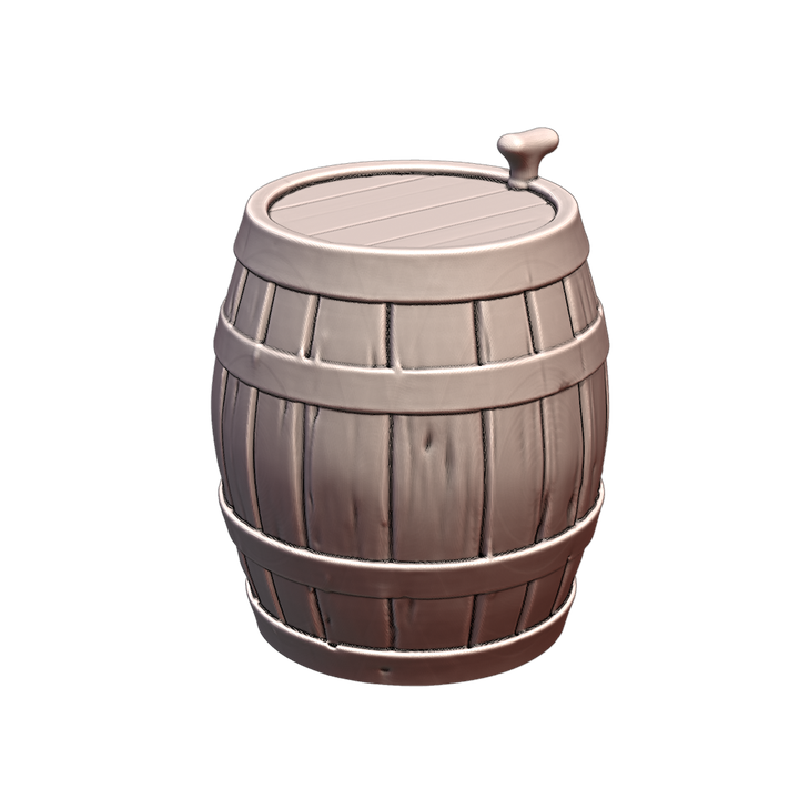 Download 28mm DND Fantasy Terrain Rustic Traveler Tavern Wine Barrel ...