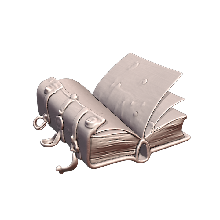 3D Printable 28mm DND Fantasy Terrain Open Ancient Grimoire Magical ...