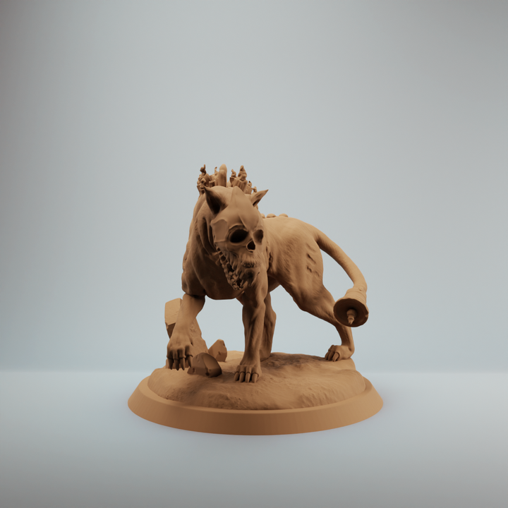 3D Printable Undead skeleton hound, hellhound - pre supported by Vulcan ...