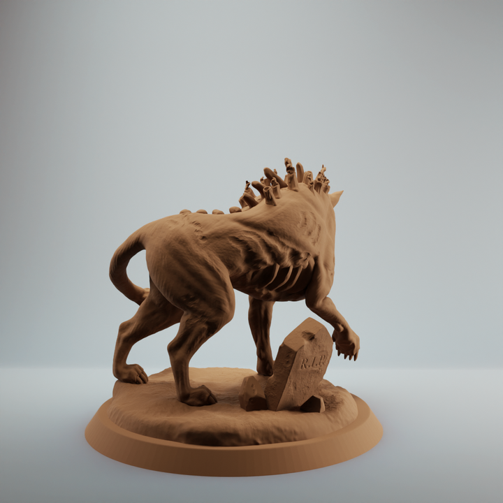 3D Printable Undead skeleton hound, hellhound - pre supported by Vulcan ...