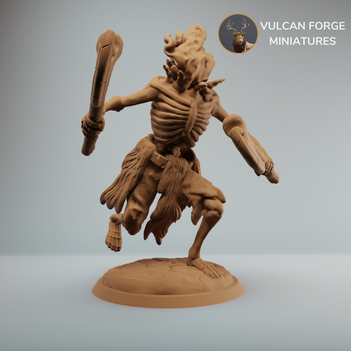 3D Printable Headless undead skeleton berserker warrior - pre supported ...