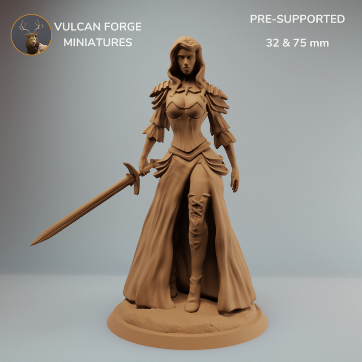 3D Printable Vampire female warrior, female vampire mistress by Vulcan ...