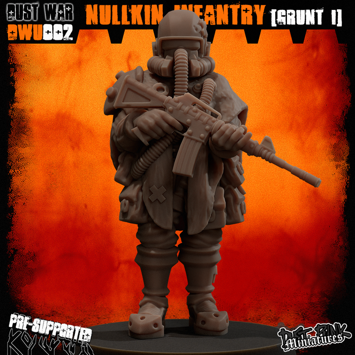 3D Printable [DWU002] [NULLKIN INFANTRY GRUNT I] by DUST PUNK MINIATURES