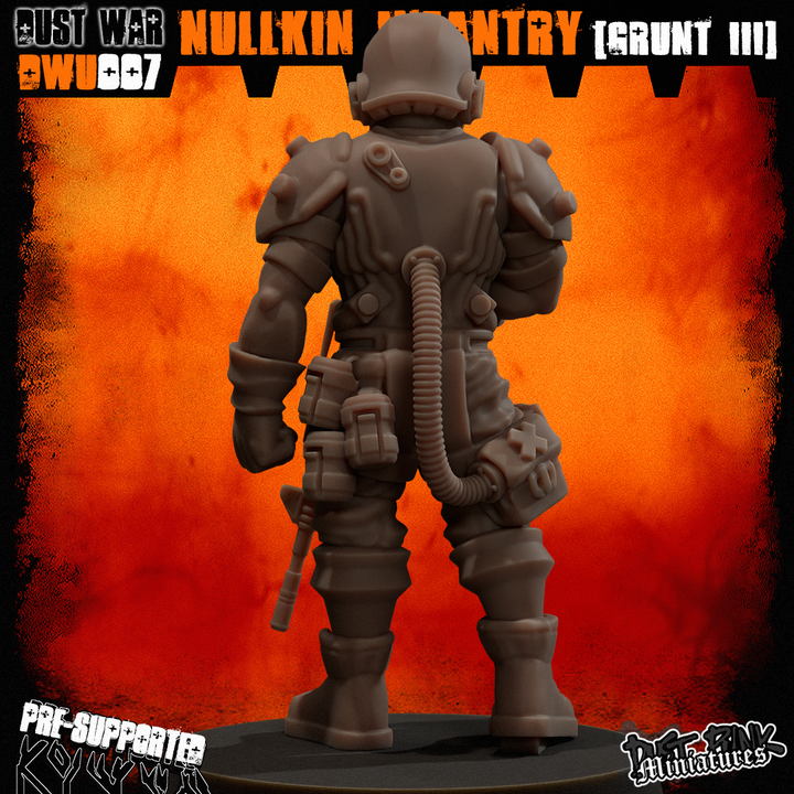 3D Printable [DWU007] [NULLKIN INFANTRY GRUNT III] by DUST PUNK MINIATURES