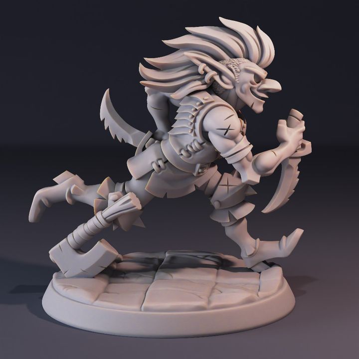 3D Printable Supported / Unsupported 32mm Elf Fighter Rogue for D&D ...
