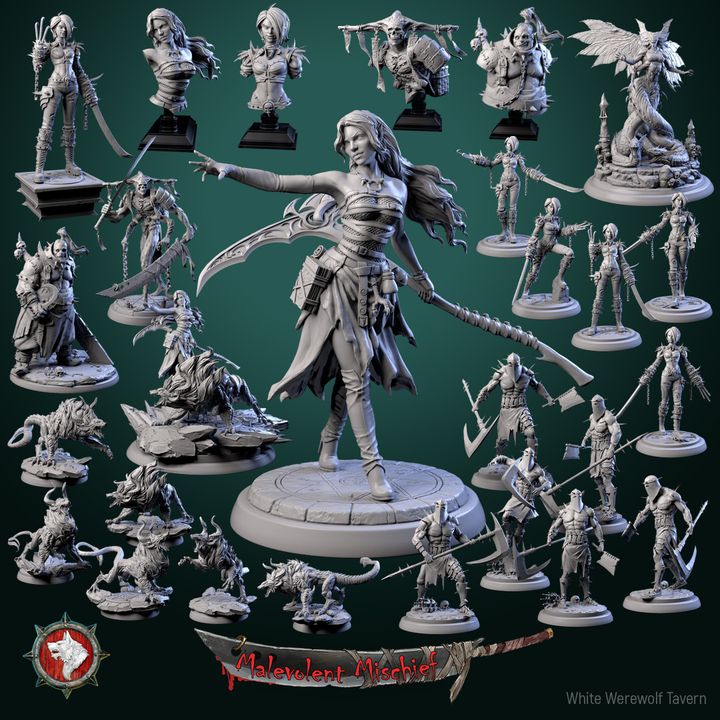 3D Printable 'Malevolent Mischief' October 2024 release 27 STL's ...