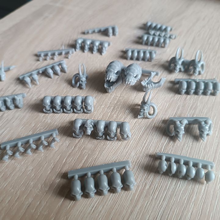 3D Printable Skulls basing bits - Orc, Human, Cyclops, Bird, Demon by ...