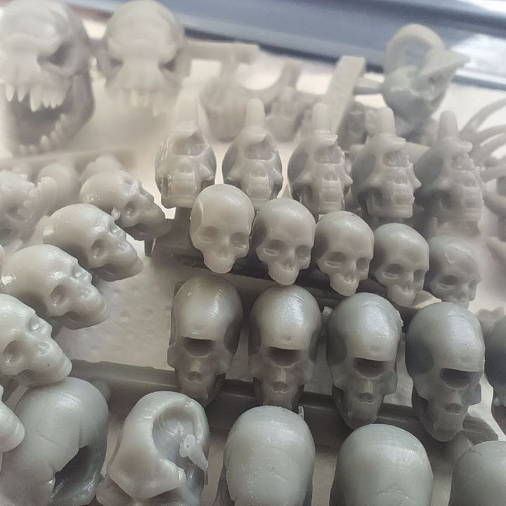 3D Printable Skulls basing bits - Orc, Human, Cyclops, Bird, Demon by ...