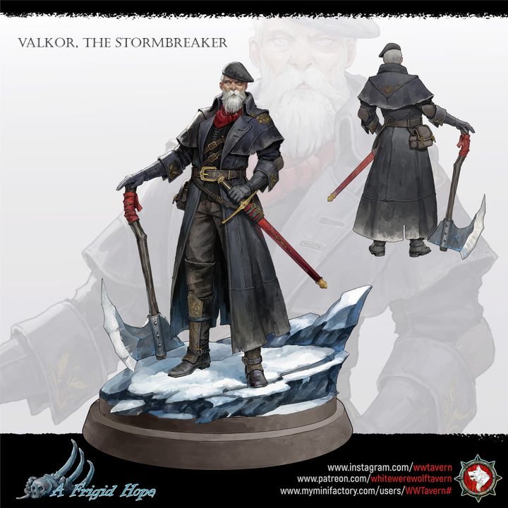 3D Printable Valkor, The Stormbreaker bust by White Werewolf Tavern