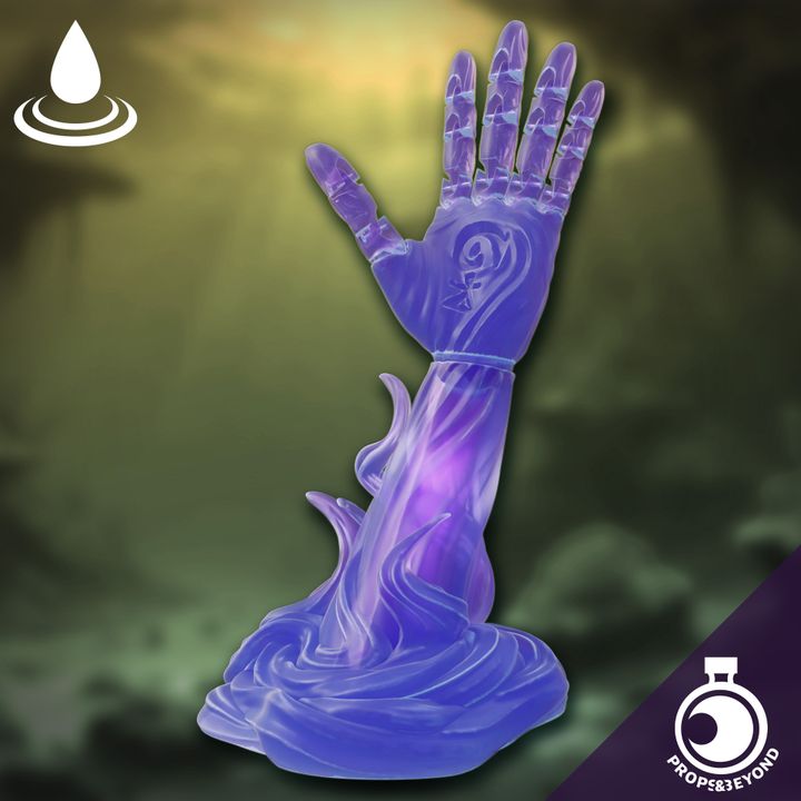 3D Printable Posable Mage Hand - Spell Effect by Props&Beyond