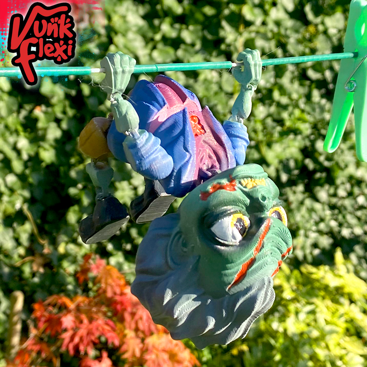 3D Printable Halloween Zombie MultiColor Flexi Print-In-Place + figure ...