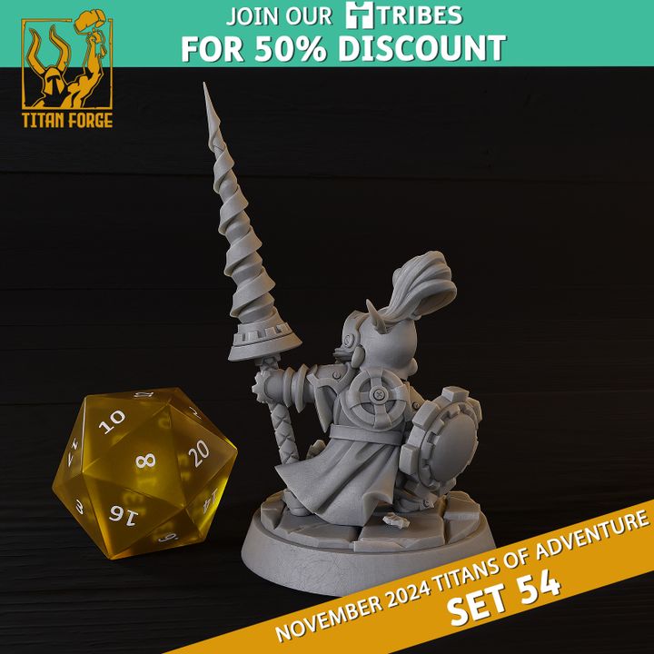 3D Printable RPG - DnD Hero Characters - Titans of Adventure Set 54 by ...
