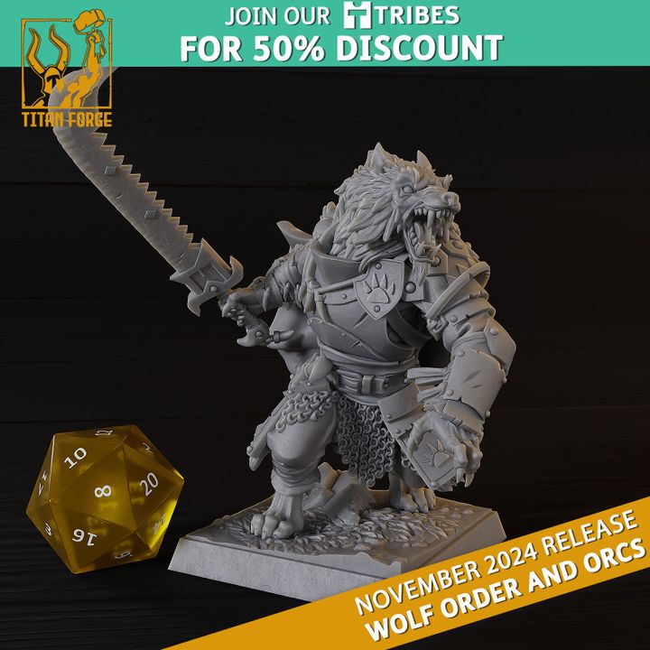 3D Printable Titan Forge Miniatures - 2024 - November - Wolf Order and ...
