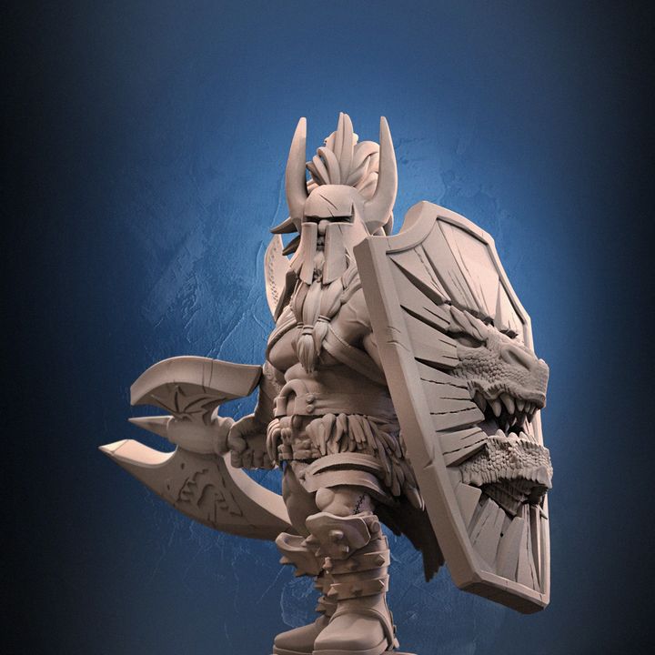 3D Printable Hagall - Naga Set by Dragun Studios