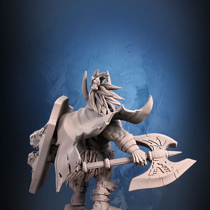3D Printable Hagall - Naga Set by Dragun Studios