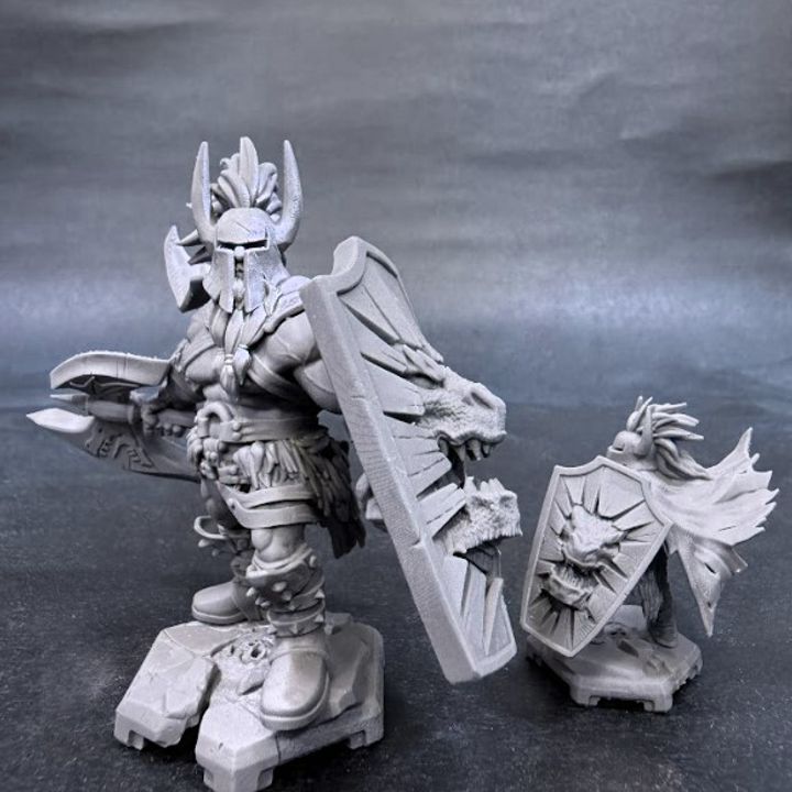 3D Printable Hagall - Naga Set by Dragun Studios