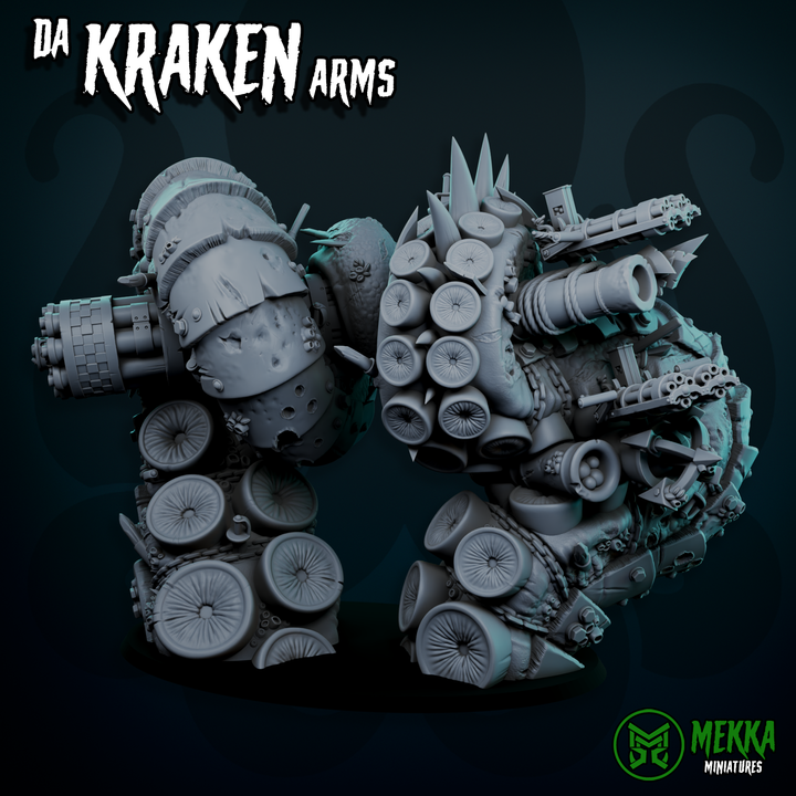 3D Printable The Armoured Kraken Set by Mekka Miniatures