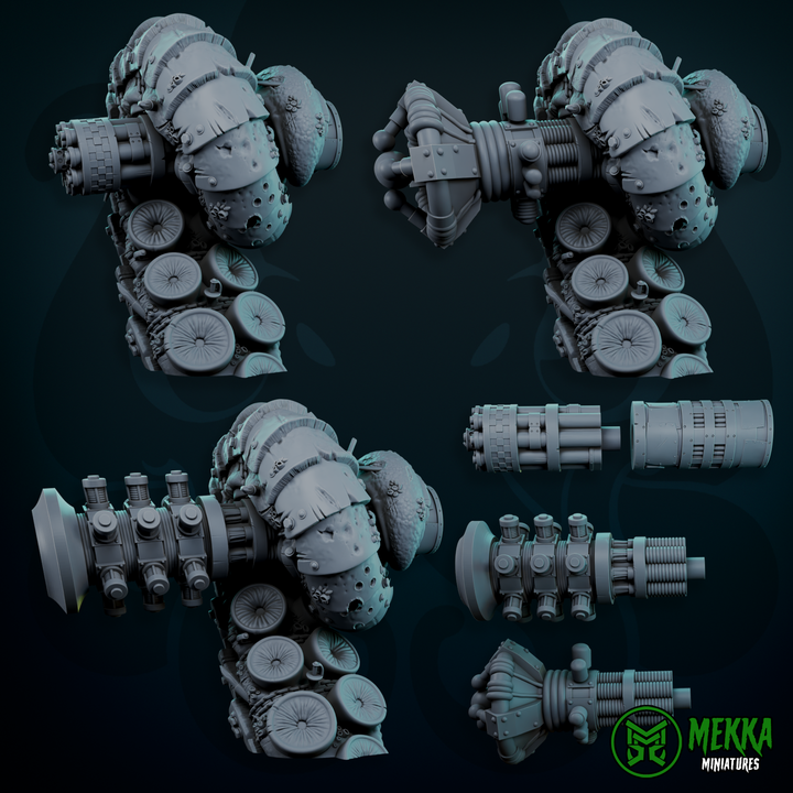 3D Printable The Armoured Kraken Set by Mekka Miniatures