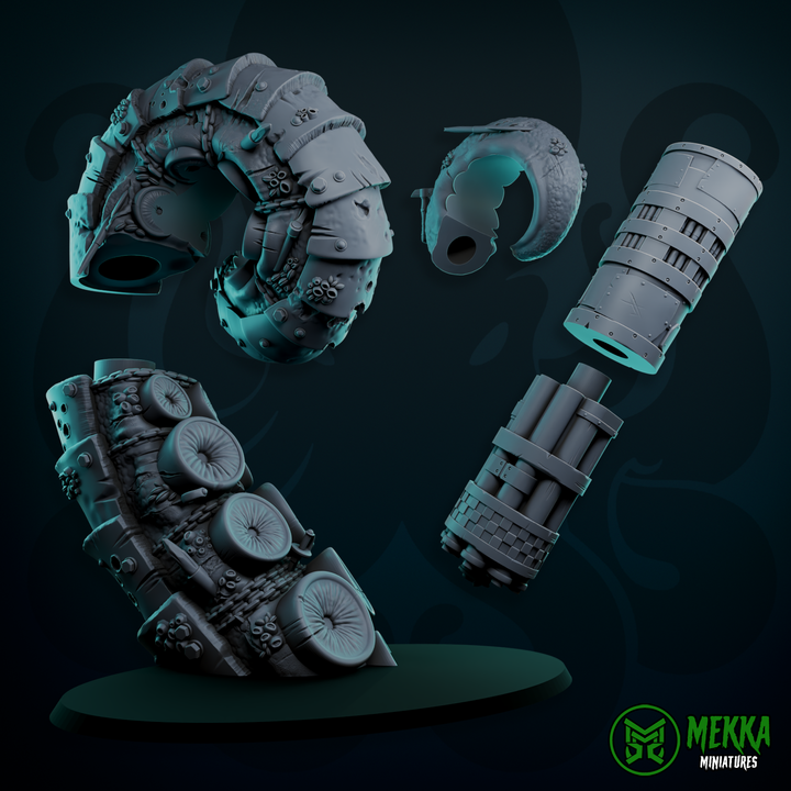 3D Printable The Armoured Kraken Set by Mekka Miniatures