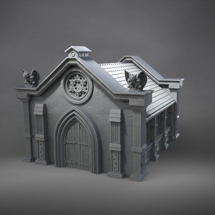 3D Printable Church, City of Jasmir Kickstarter by Terrainiacs