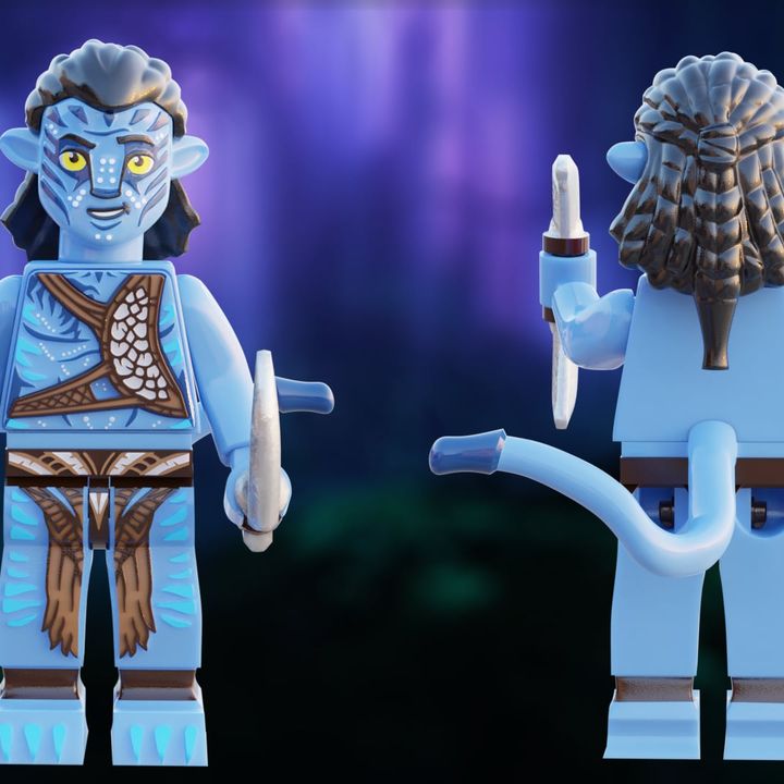3D Printable Elemental Warrior Brick by Walter's World 3D