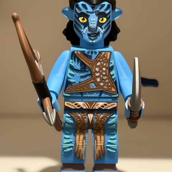 3D Printable Elemental Warrior Brick by Walter's World 3D