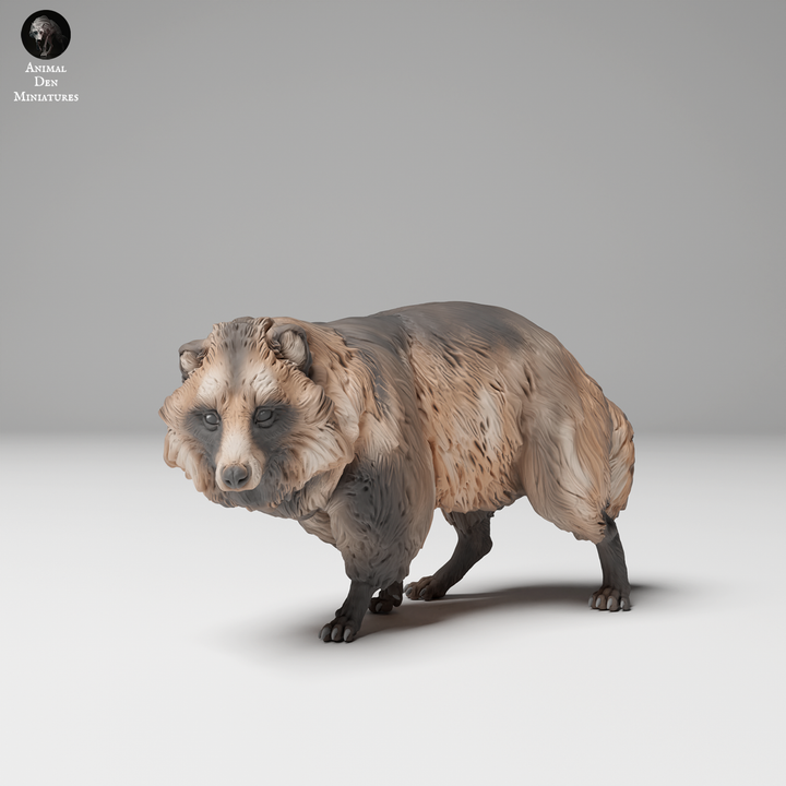 3D Printable Tanuki (Raccoon Dog) by Animal Den Miniatures