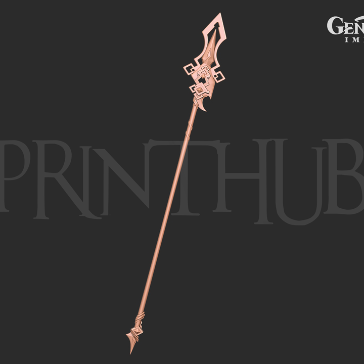 3D Printable Zhongli Vortex Vanquisher 3D print model by Printhub