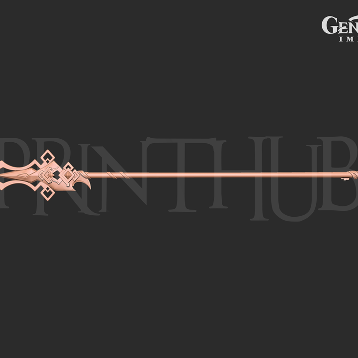 3D Printable Zhongli Vortex Vanquisher 3D print model by Printhub