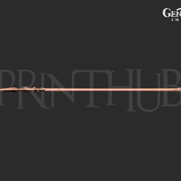 3D Printable Zhongli Vortex Vanquisher 3D print model by Printhub