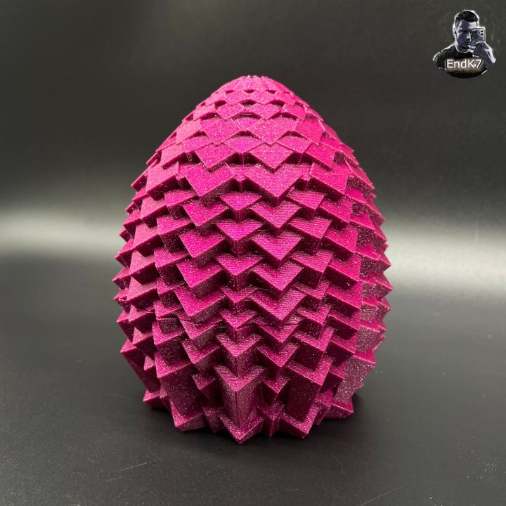 3D Printable Dragon Egg No. 5 by EndK7