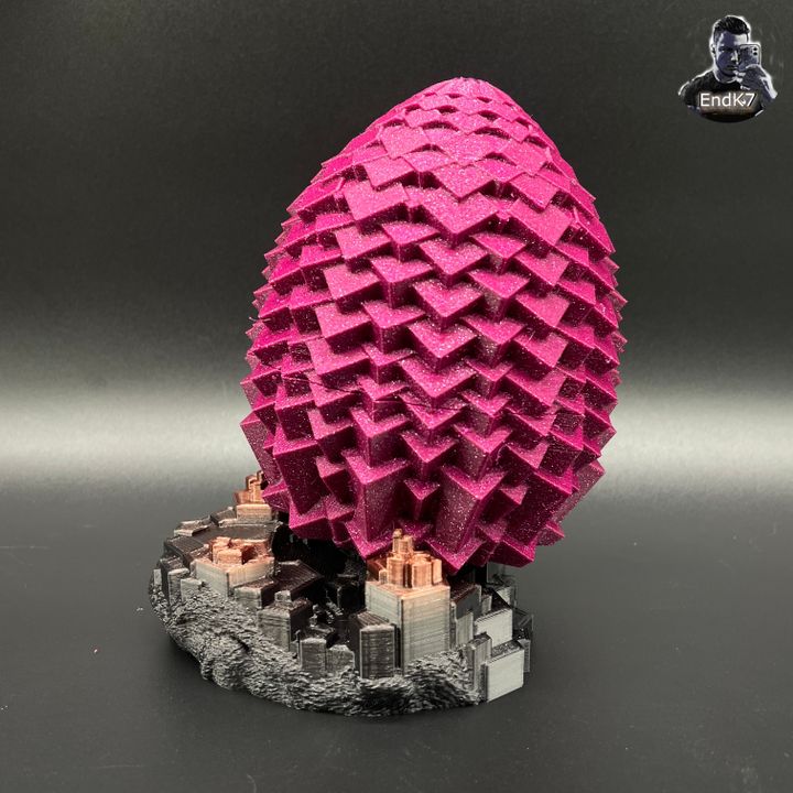 3D Printable Dragon Egg No. 5 by EndK7