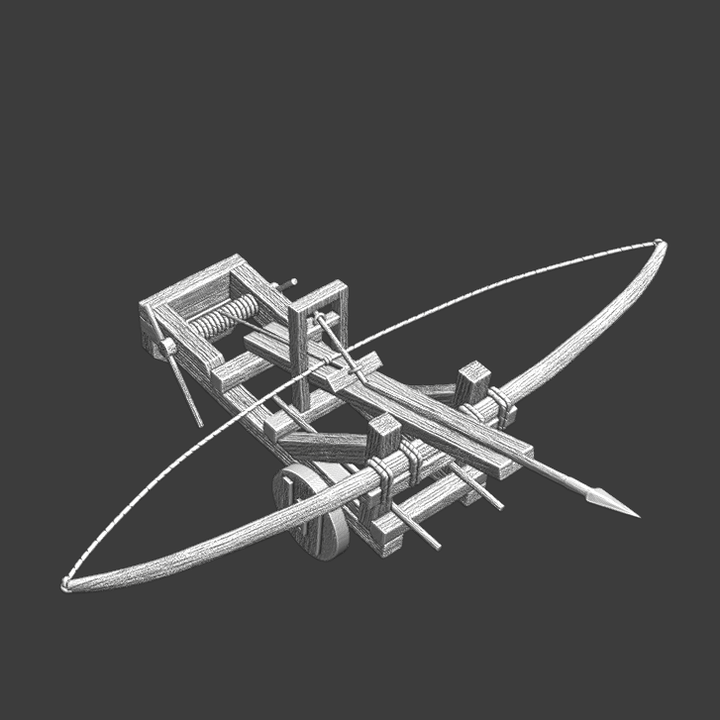 3D Printable Medieval arrow war-machine model by Northern Crusades ...